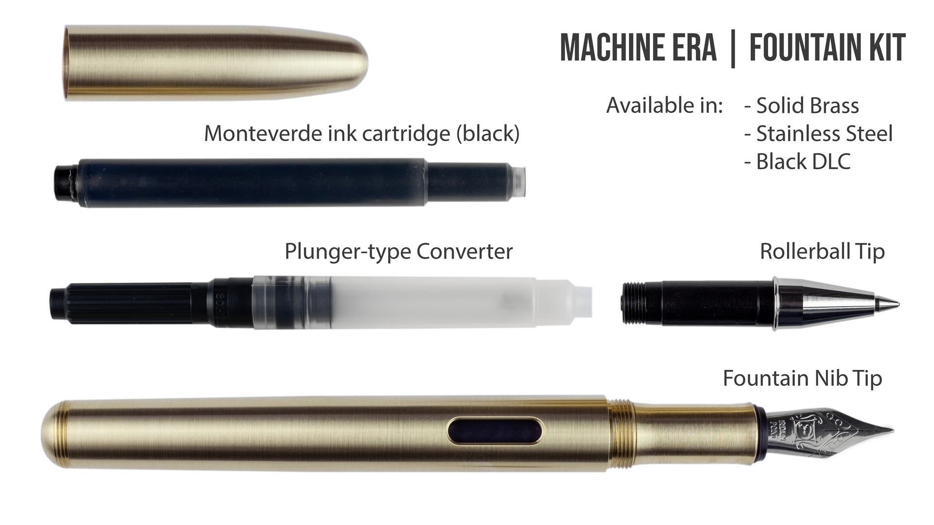 Fountain Kit | Solid Brass
